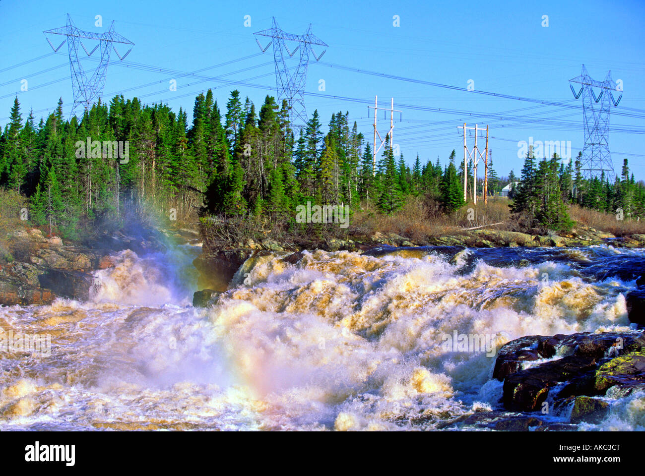 Hydro electric lines quebec hi-res stock photography and images - Alamy
