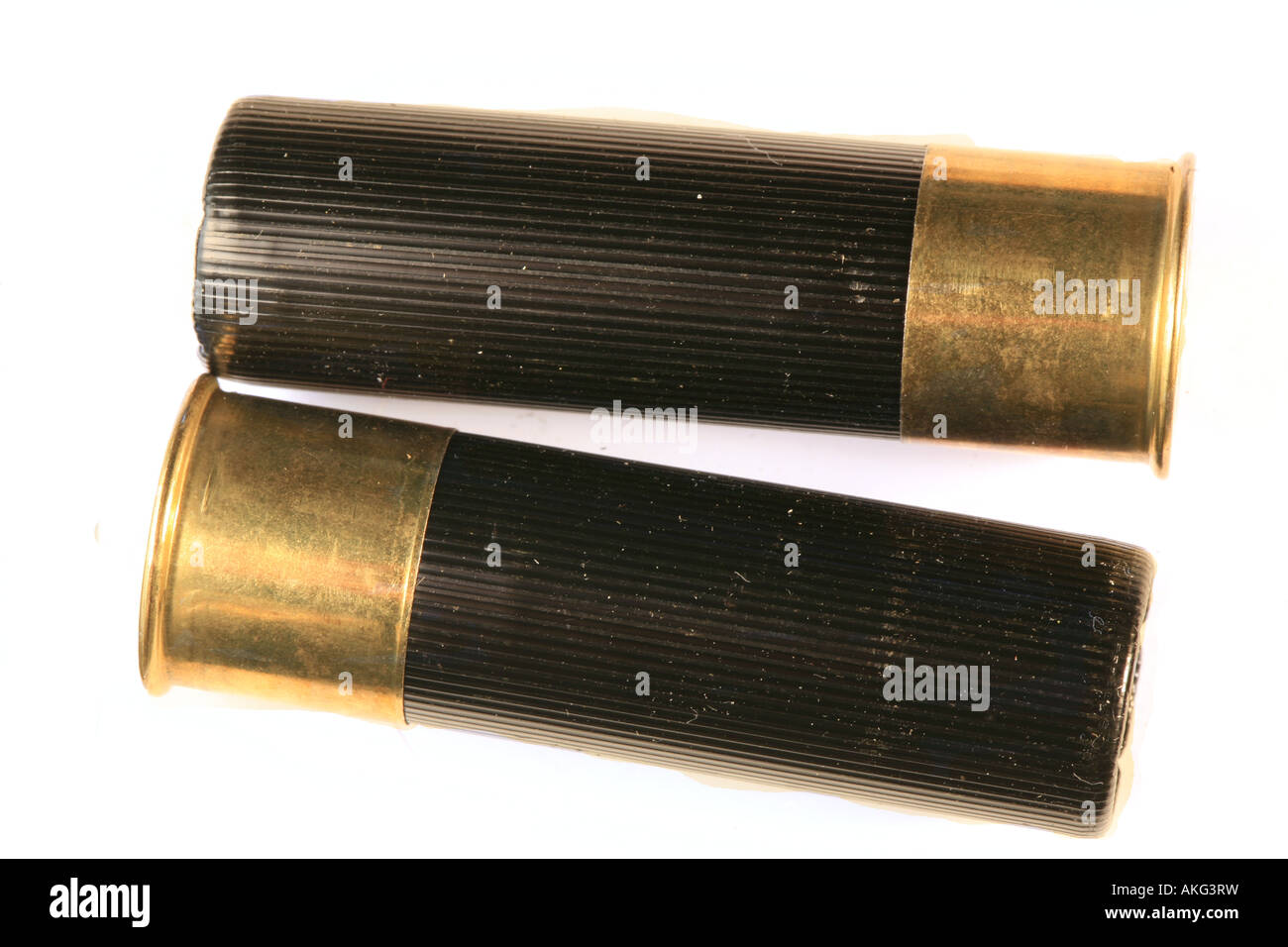 Shotgun shells isolated on white background Stock Photo - Alamy