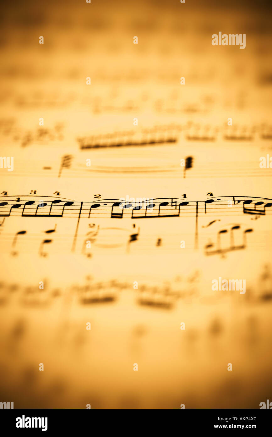 Old classical sheet music vintage hi-res stock photography and images ...