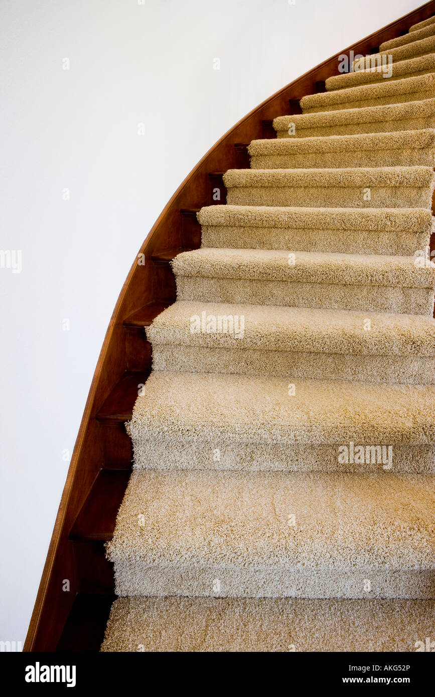 Curved staircase hi-res stock photography and images - Alamy