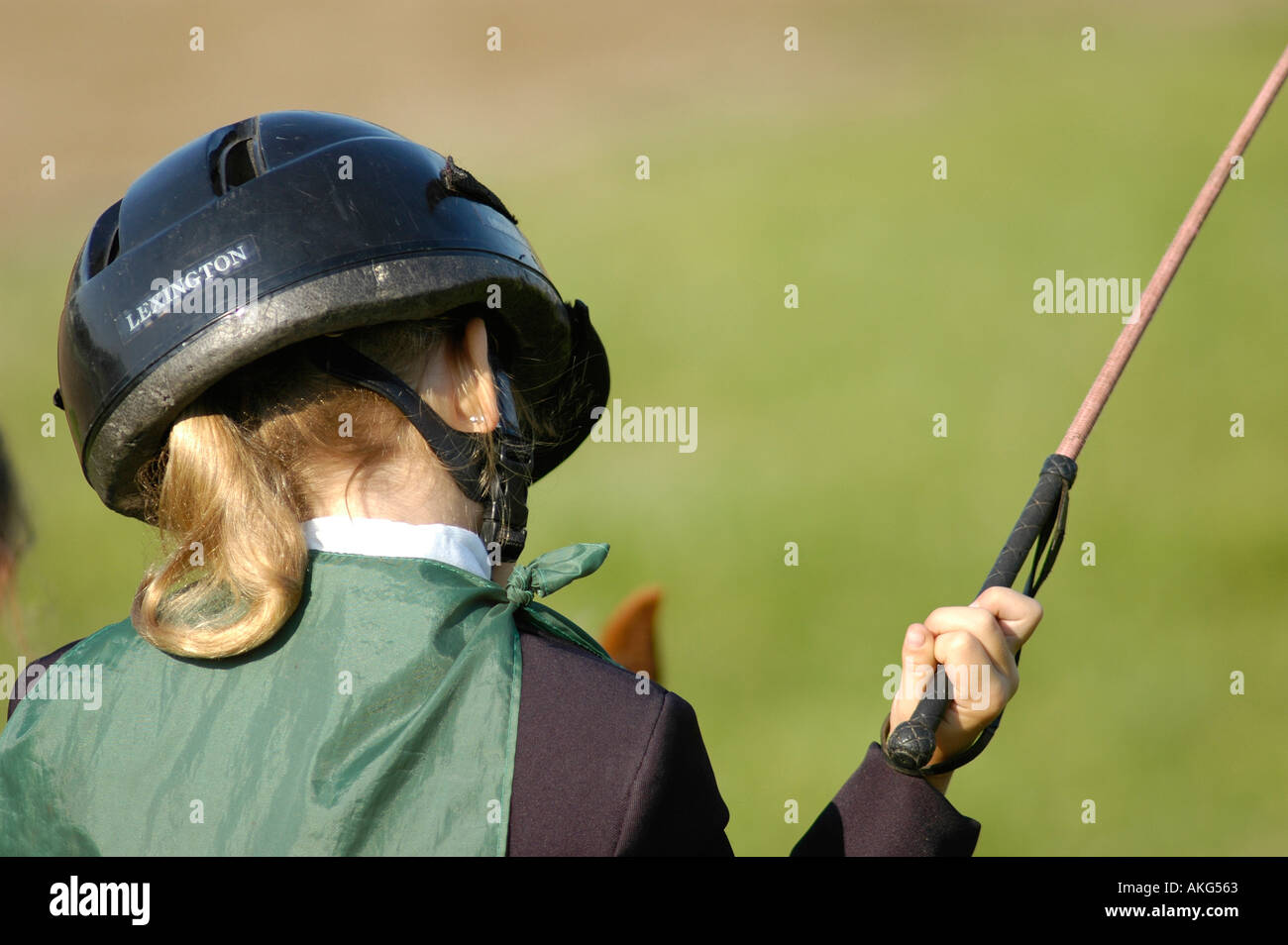Girl riders and horses at Equestrian event Stock Photo - Alamy