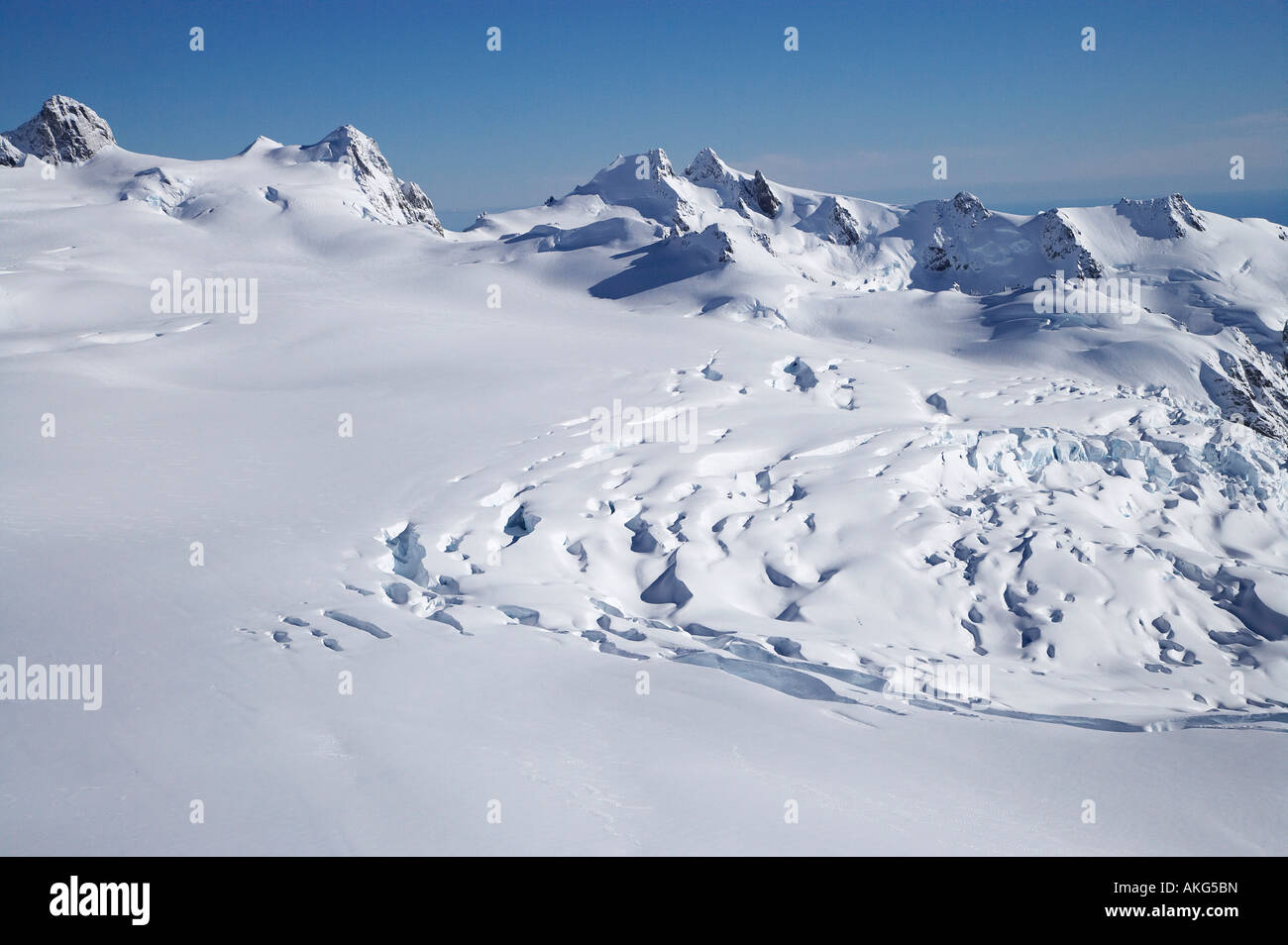 Agassiz Glacier and Davis Snowfield Franz Josef Glacier Neve West Coast ...