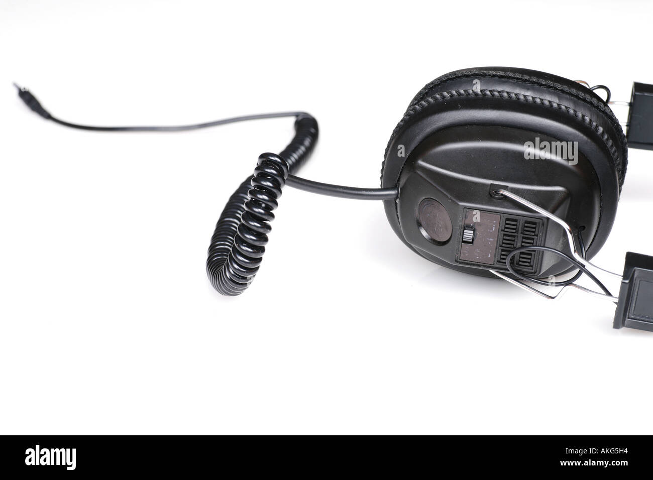 headphones on white Stock Photo - Alamy
