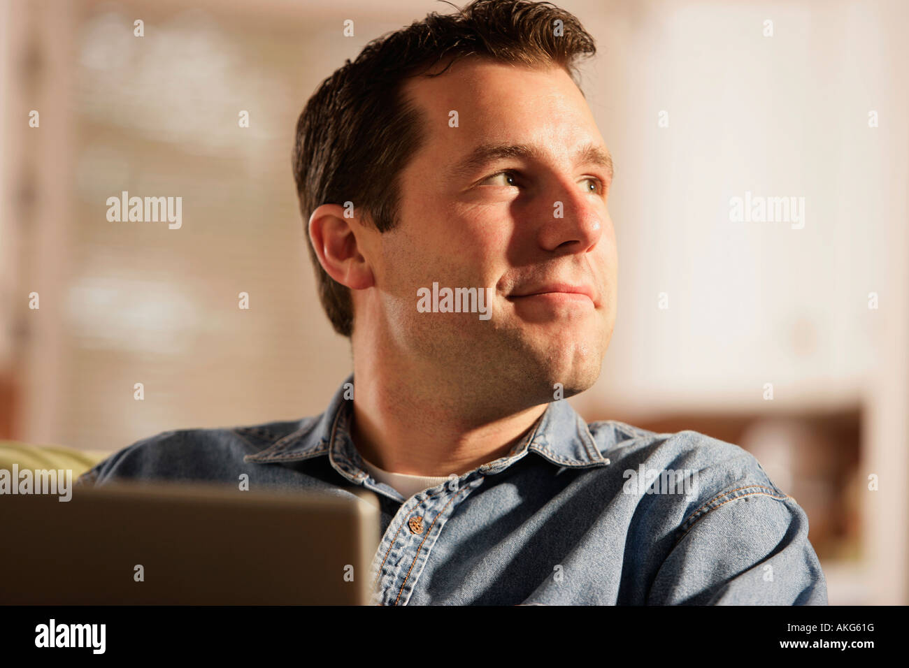 Front view of a man smiling Stock Photo - Alamy