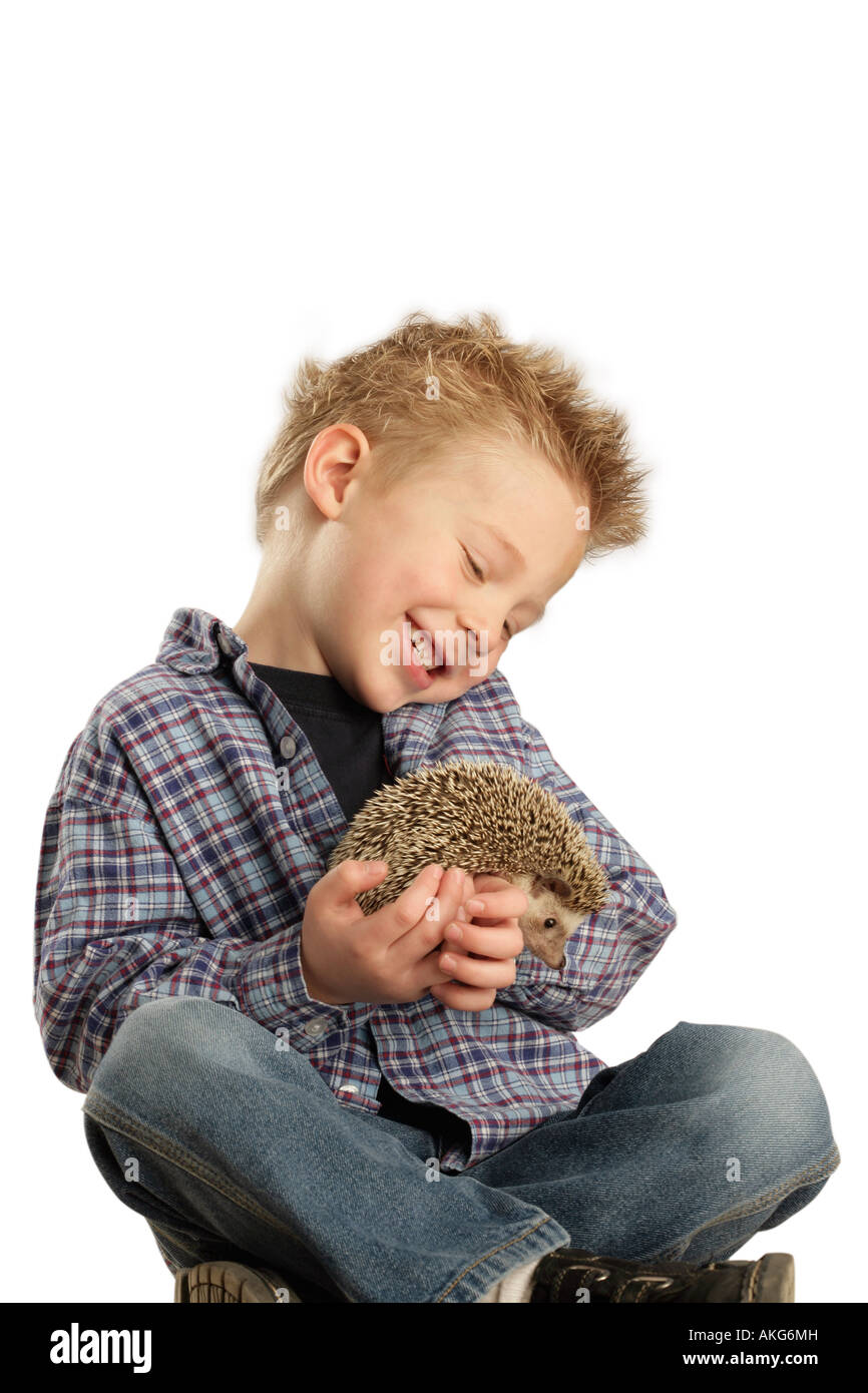 Hedgehog young boy hi-res stock photography and images - Alamy