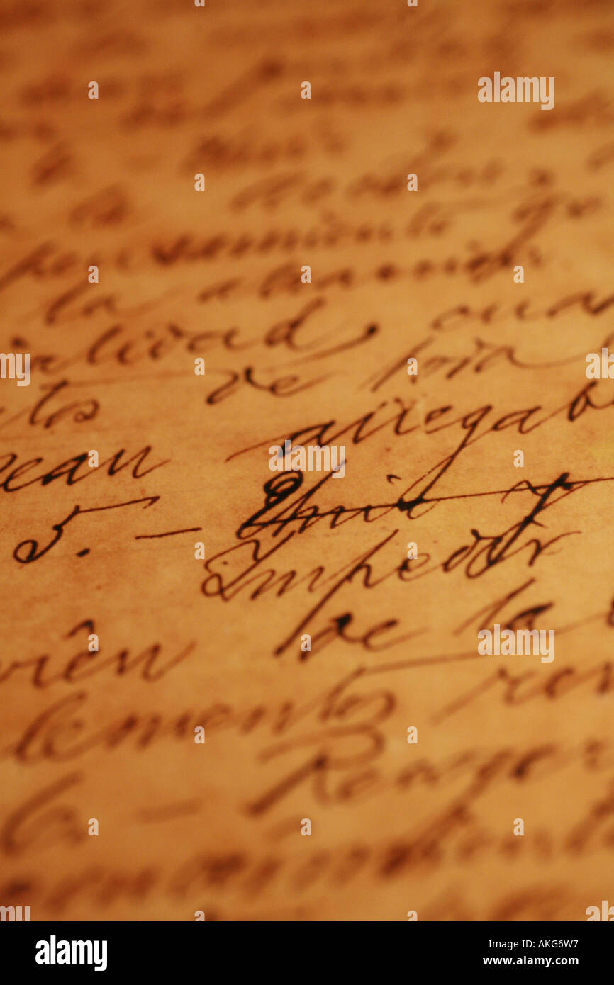 Ornate handwriting hi-res stock photography and images - Alamy