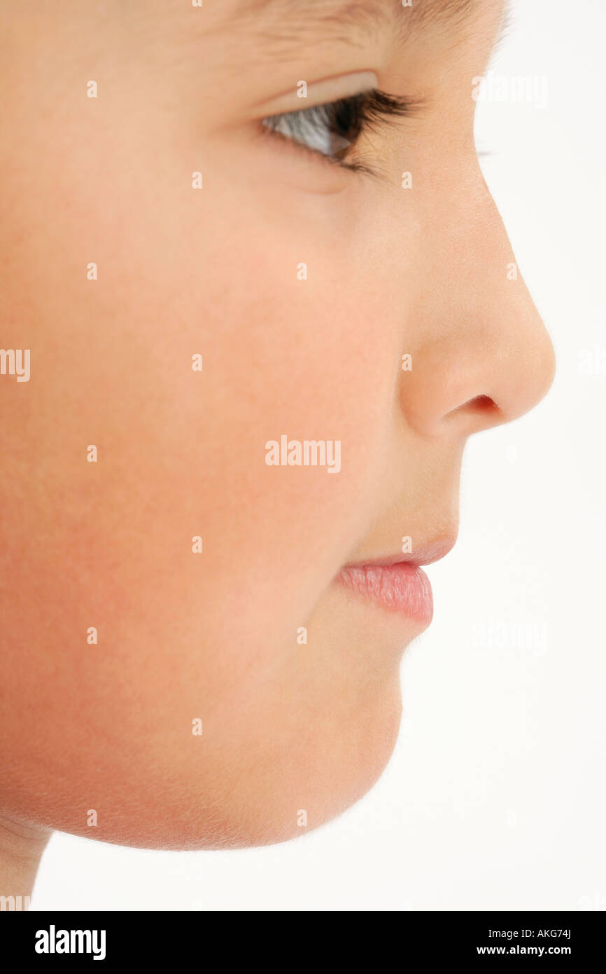 Profile of a child Stock Photo - Alamy