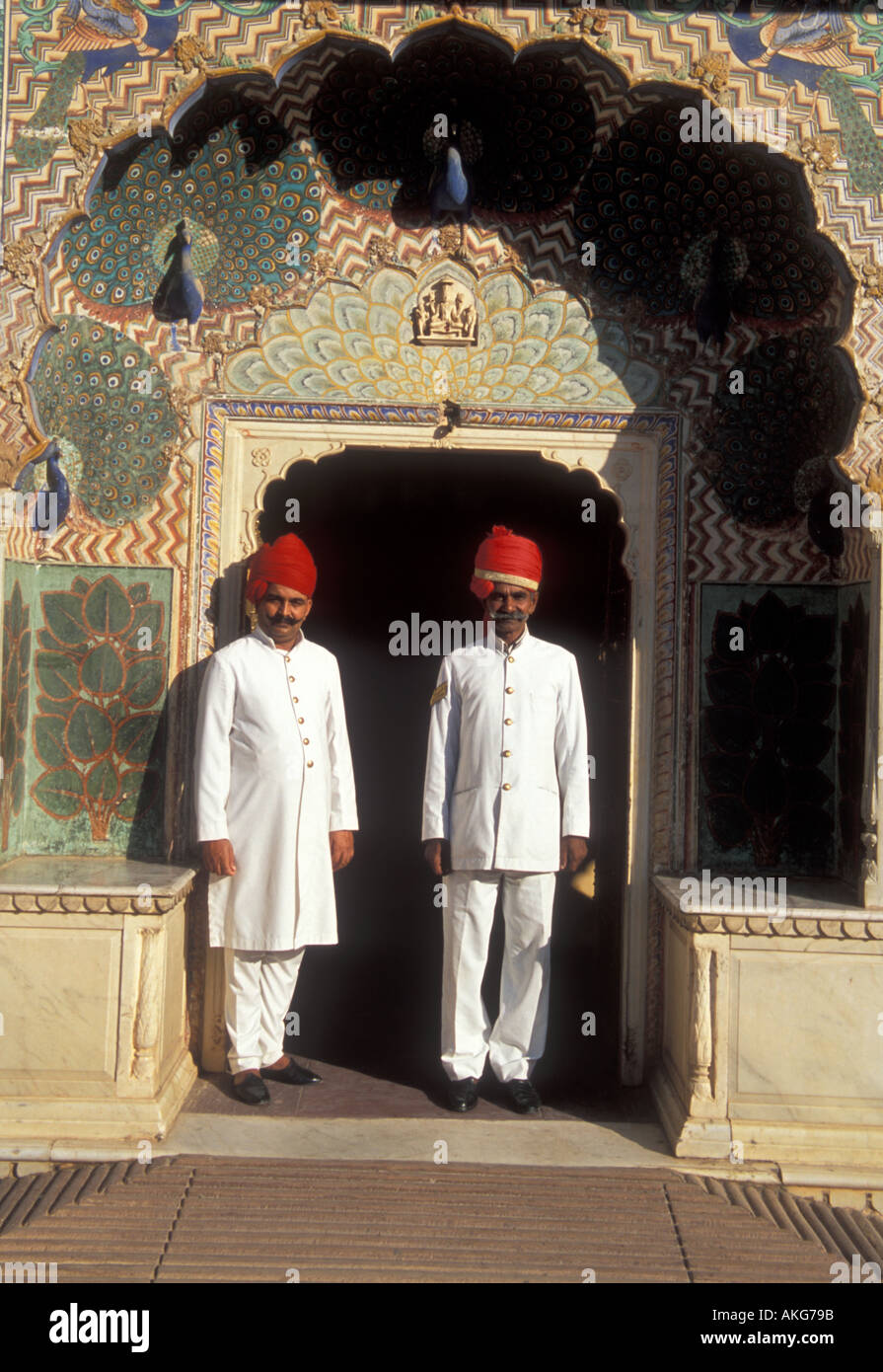 Peacock gate in the City Palace Jaipur India Stock Photo - Alamy
