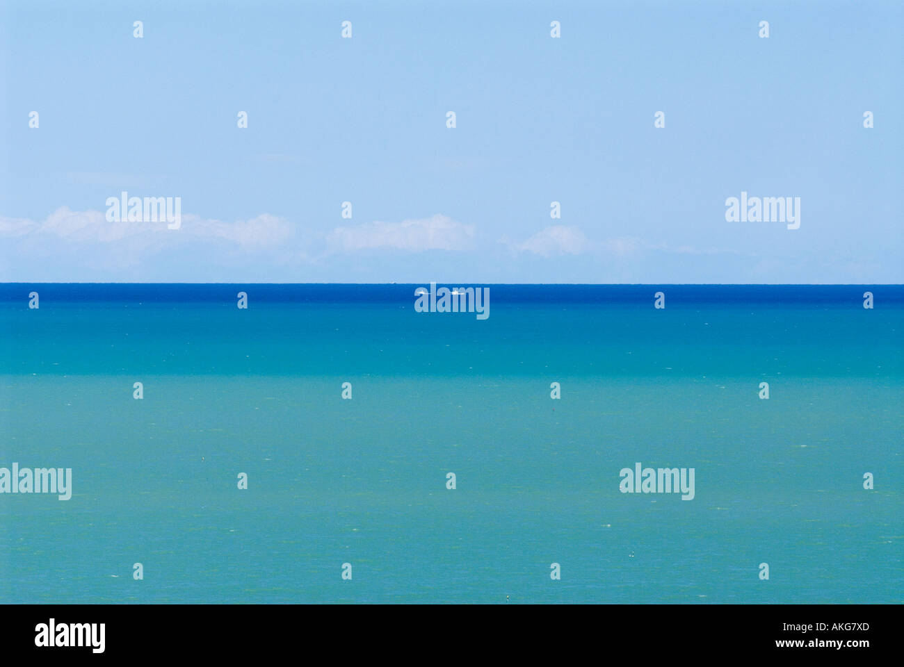 ITALY THE ADRIATIC SEA BLUE SKY WITH TURQUOISE AND AZURE SEA Stock ...