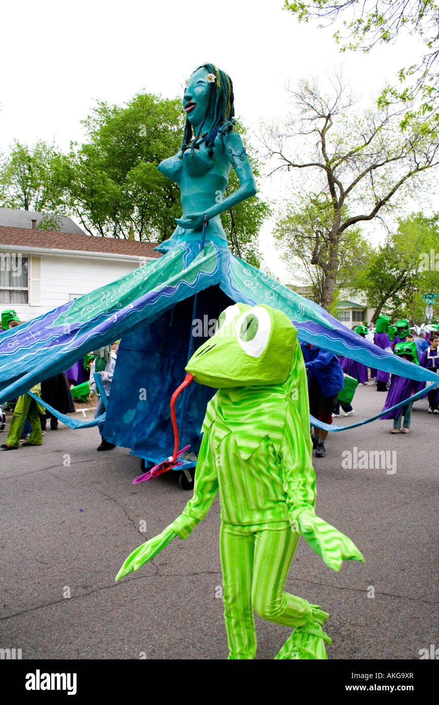 Frog walking beside goddess who rules over all who live in and use ...