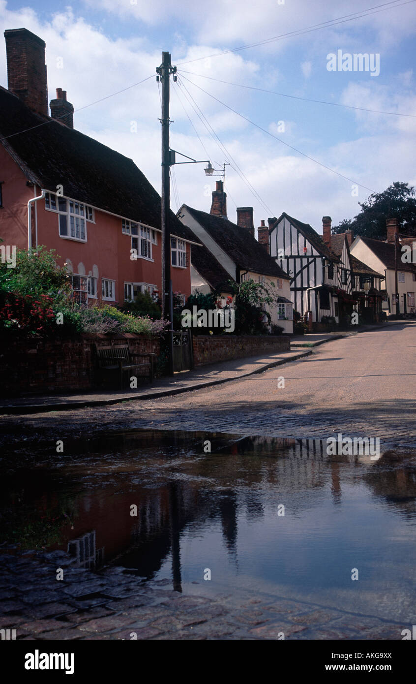 The ford (River Brett) at Kersey, Suffolk, England Stock Photo - Alamy