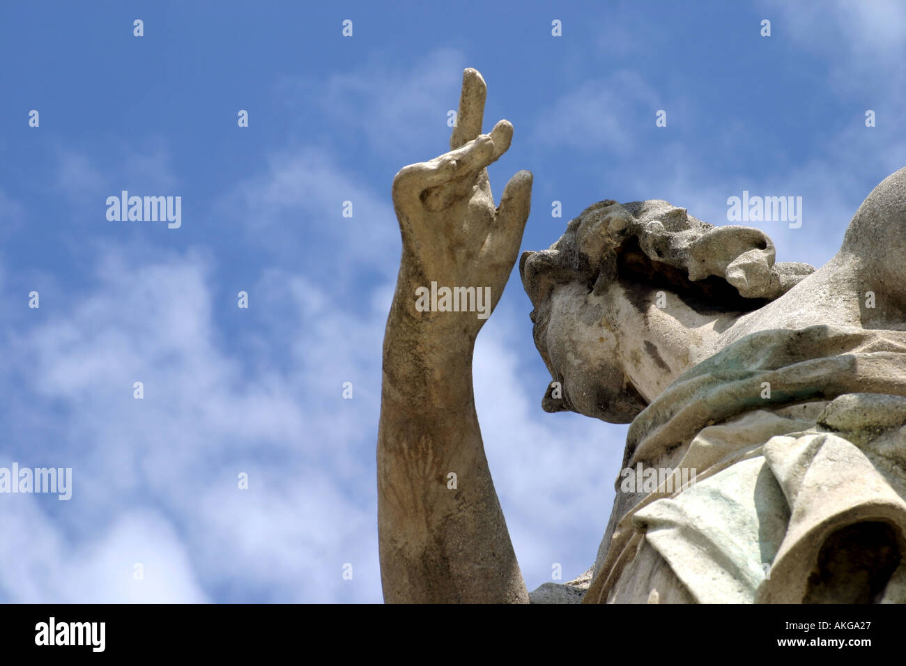 A large concrete statue outside the arts centre in Vienna appears to be ...