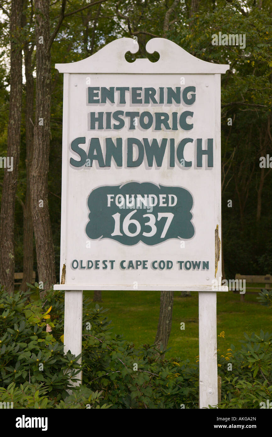 Sandwich Massachusetts on Cape Cod Stock Photo - Alamy