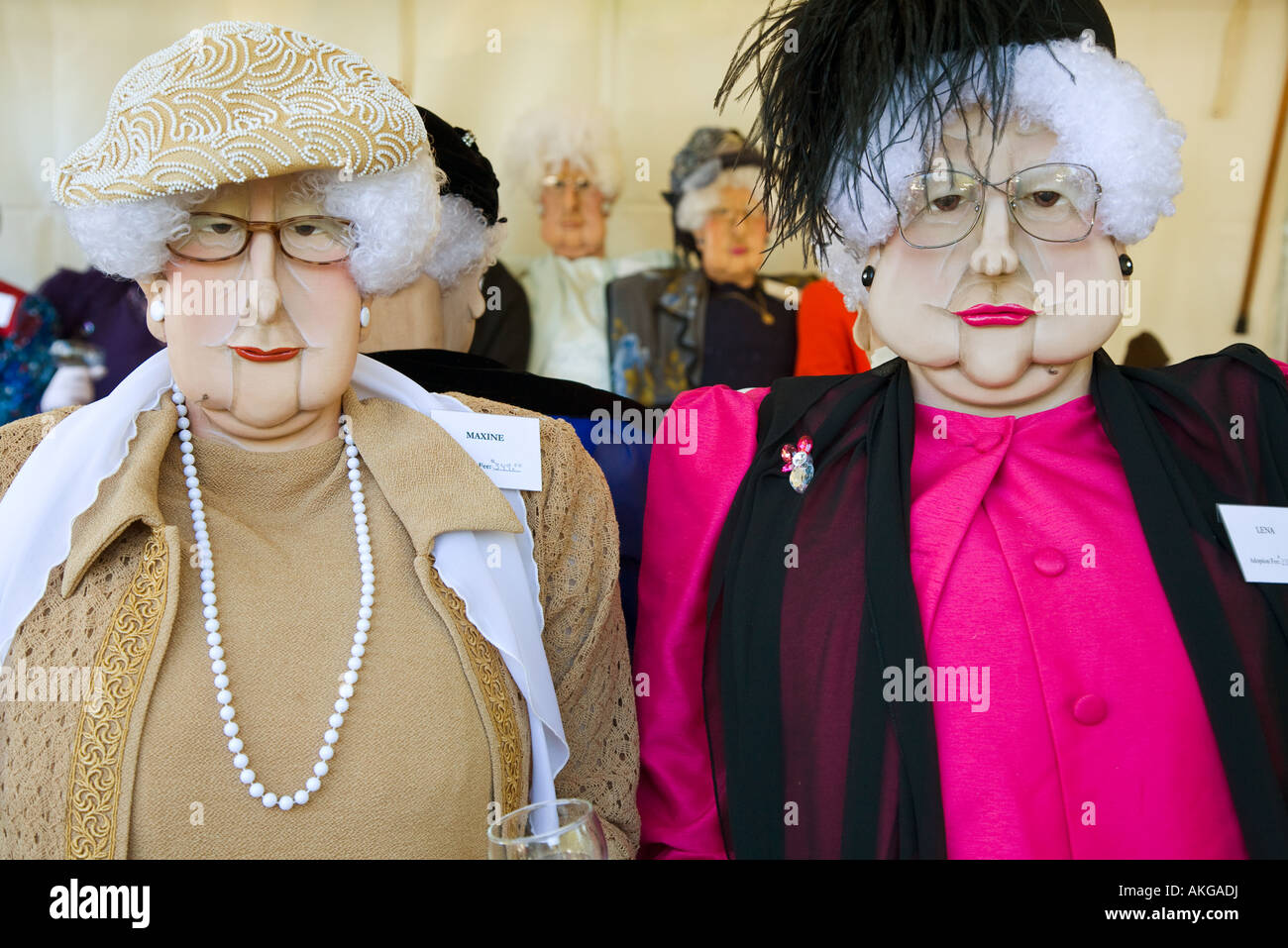 ILLINOIS Galena Elderly ladies at life size for sale in booth at ...