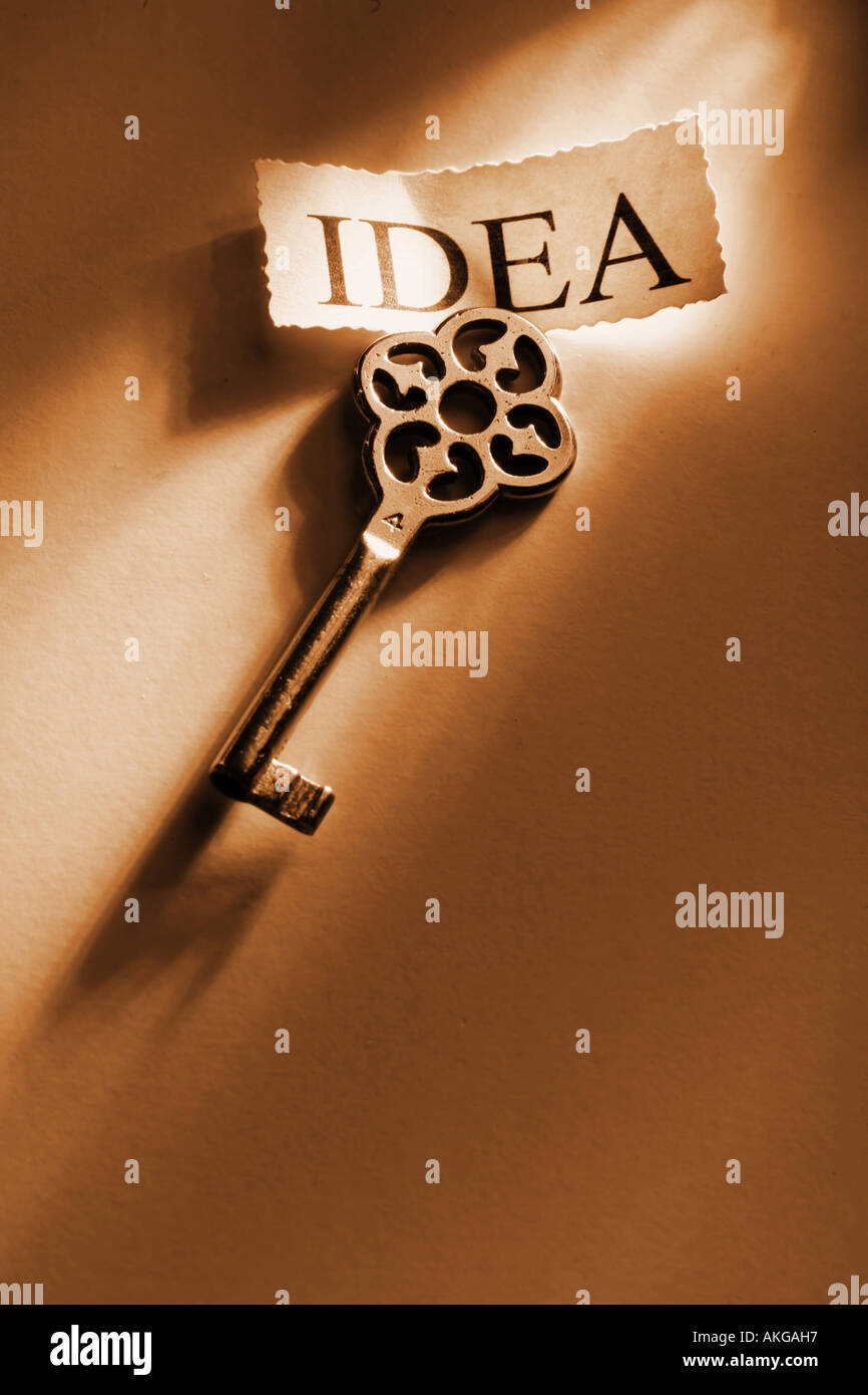 The Key to the idea Stock Photo - Alamy