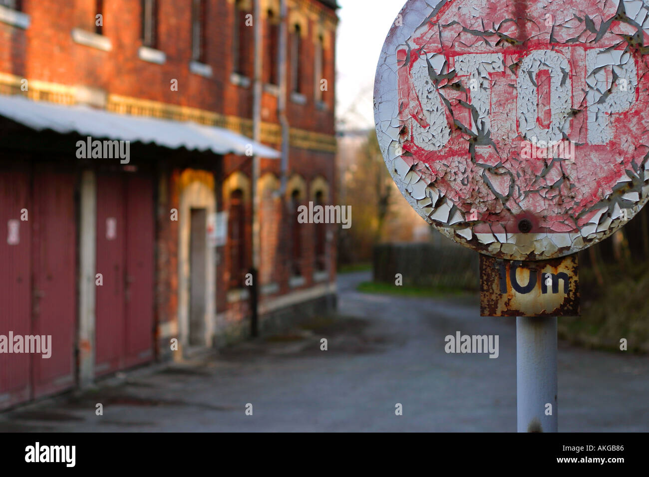 Old traffic sign Stock Photo - Alamy