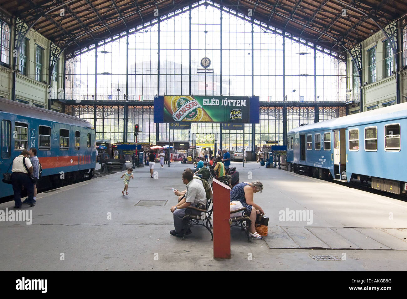 Nyugati Railway Station in Budapest, Hungary Stock Photo - Alamy