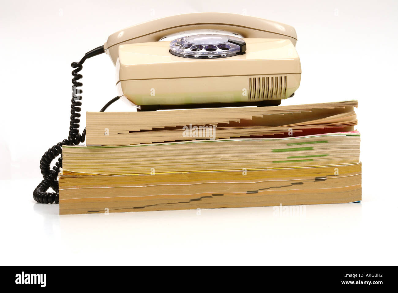 retro phone and phone book Stock Photo - Alamy