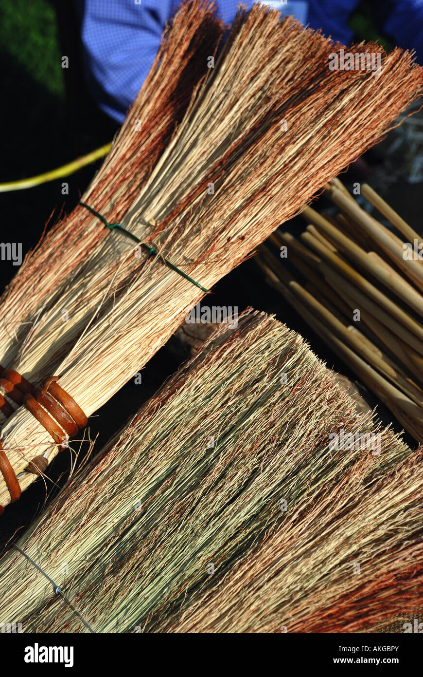 Wicker broom hi-res stock photography and images - Alamy