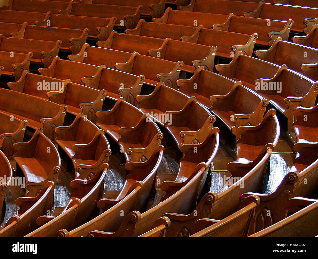The interior of the legendary Ryman Auditorium in Nashville Although ...