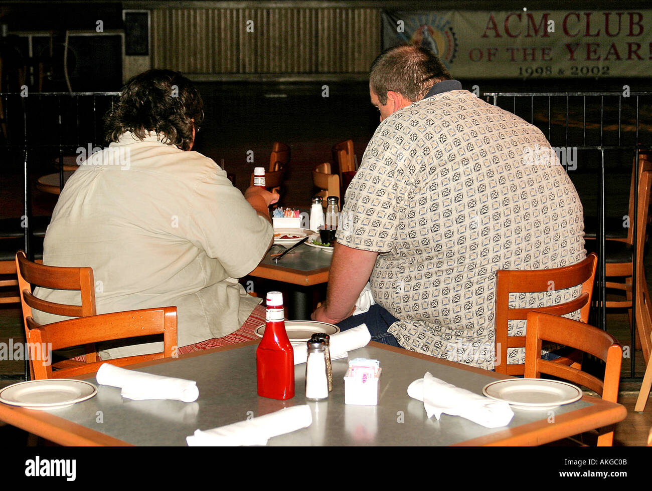 Fat man eating restaurant hi-res stock photography and images - Alamy