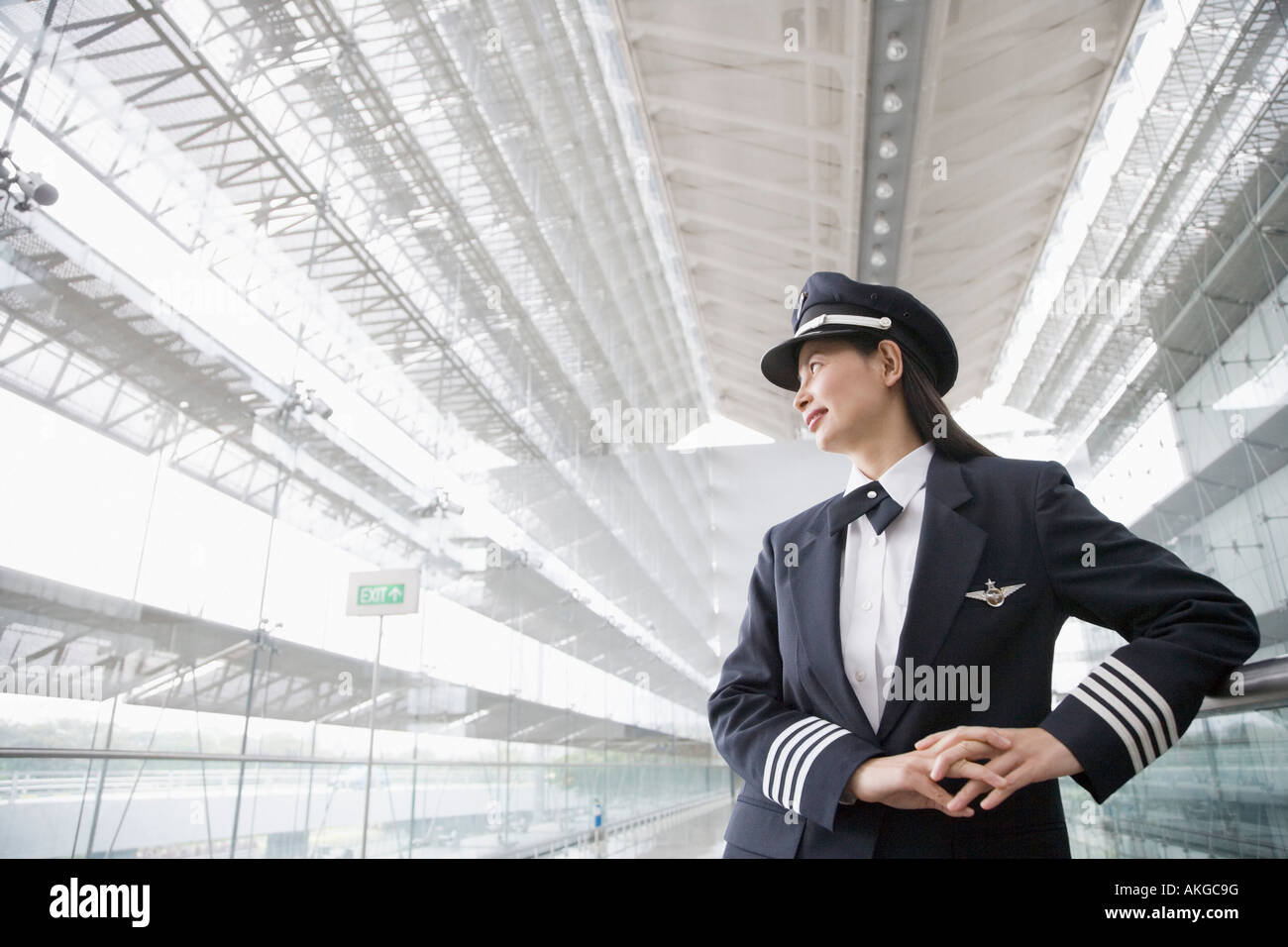 Pilot cap female hi-res stock photography and images - Alamy