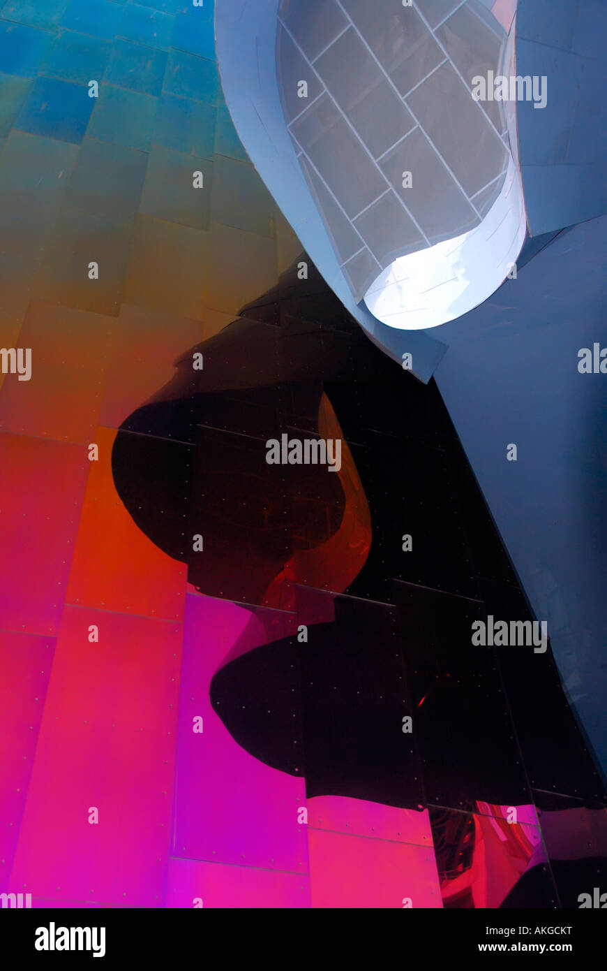 Seattle Architecture Detail of the Experience Music Project, Washington ...