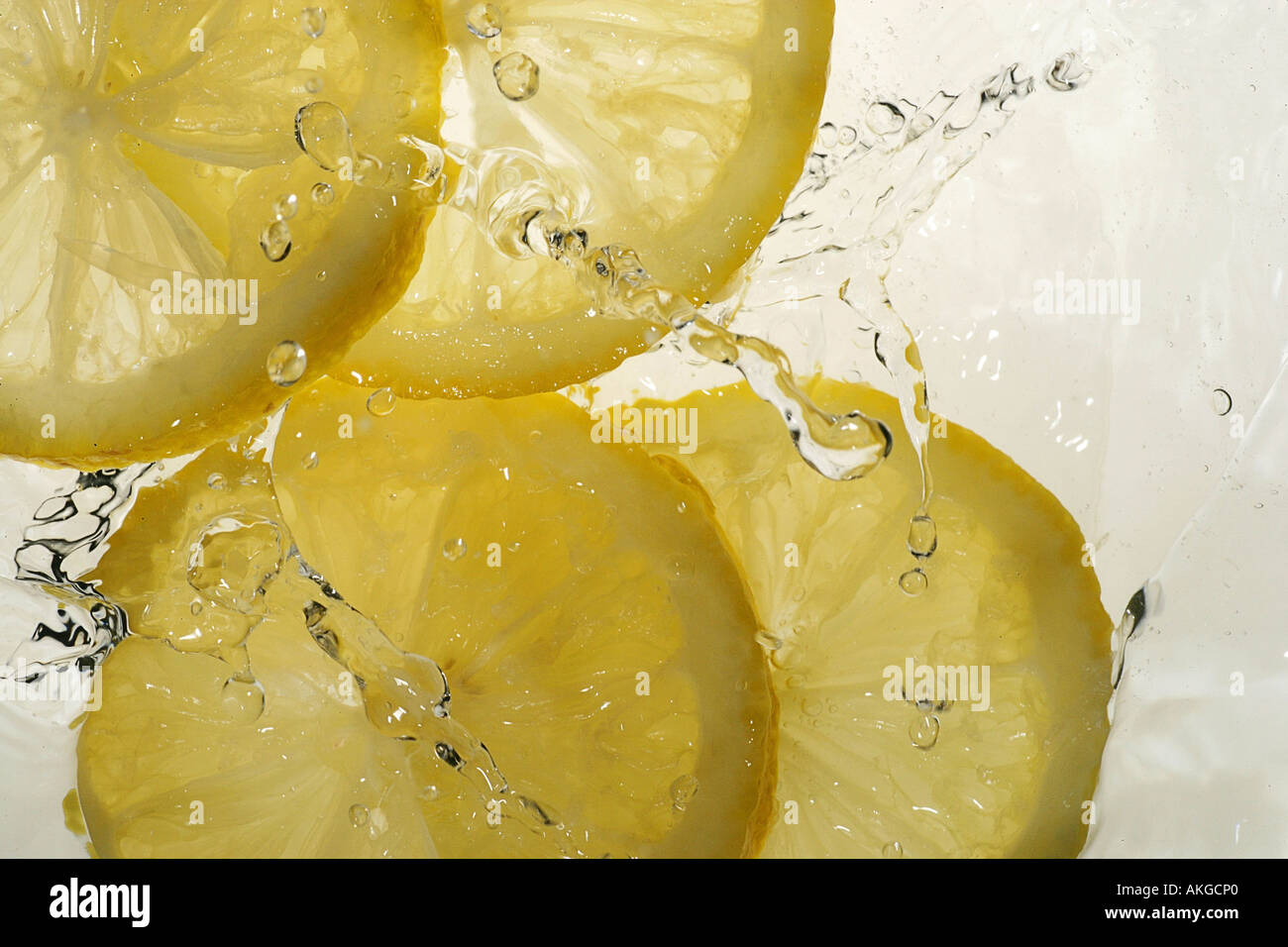 lemon splash bubbles Stock Photo - Alamy