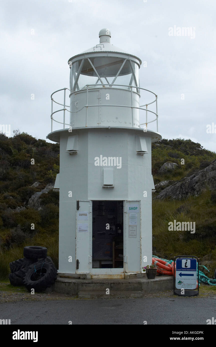 Glen Elg ferry The Glenachulish Lighthouse Scotland Stock Photo - Alamy
