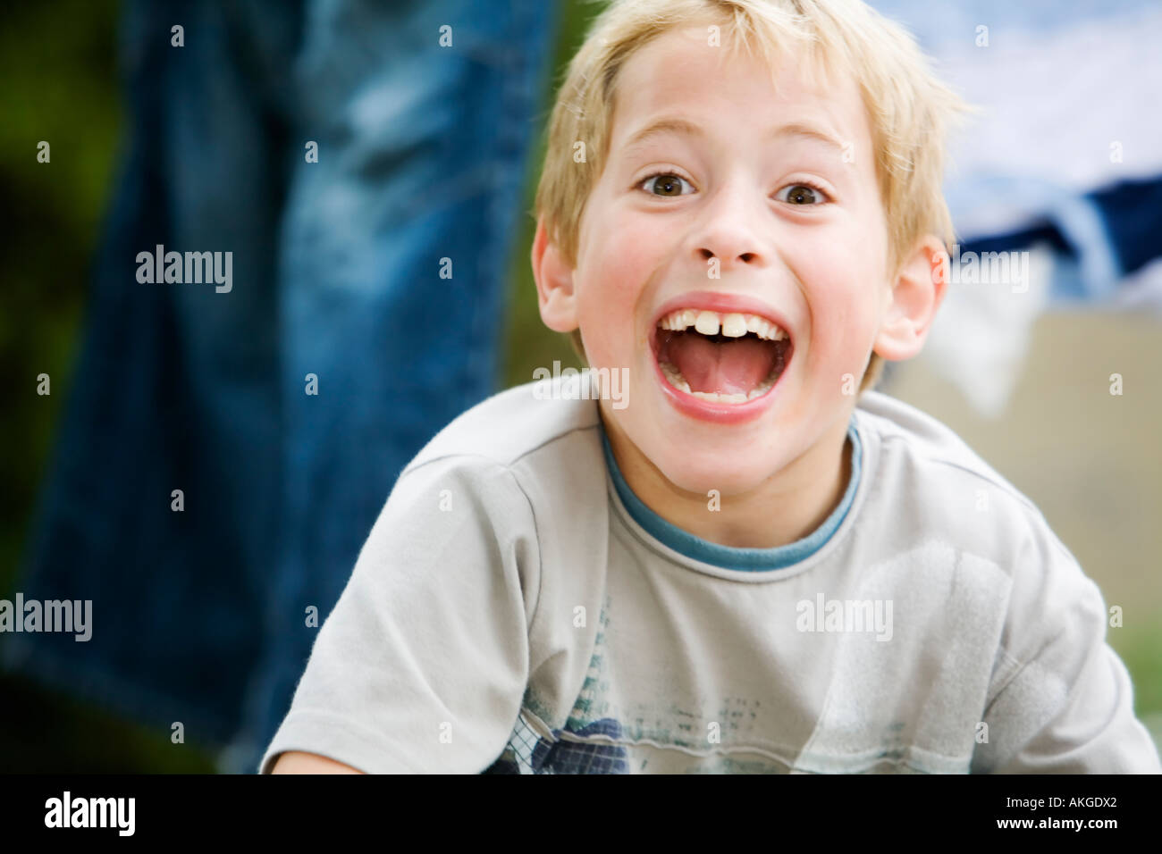 Happy child laugh in hi-res stock photography and images - Alamy