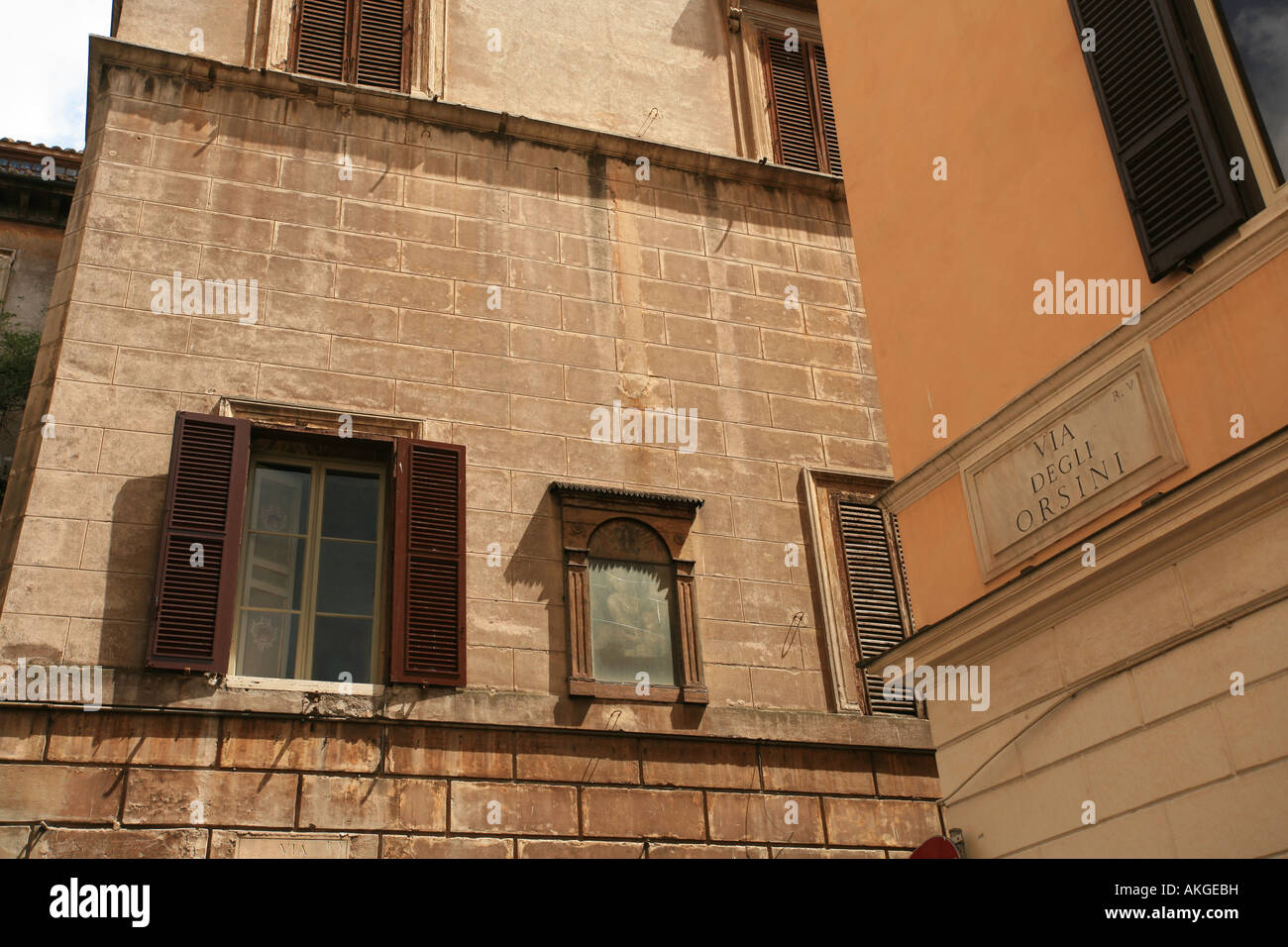 Degli Orsini street and Taverna Palace, Parione district, Rome, Lazio ...