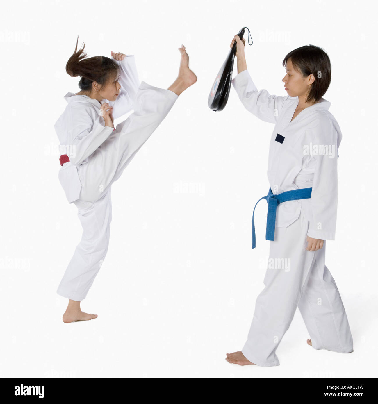 Two ladies play fighting hi-res stock photography and images - Alamy