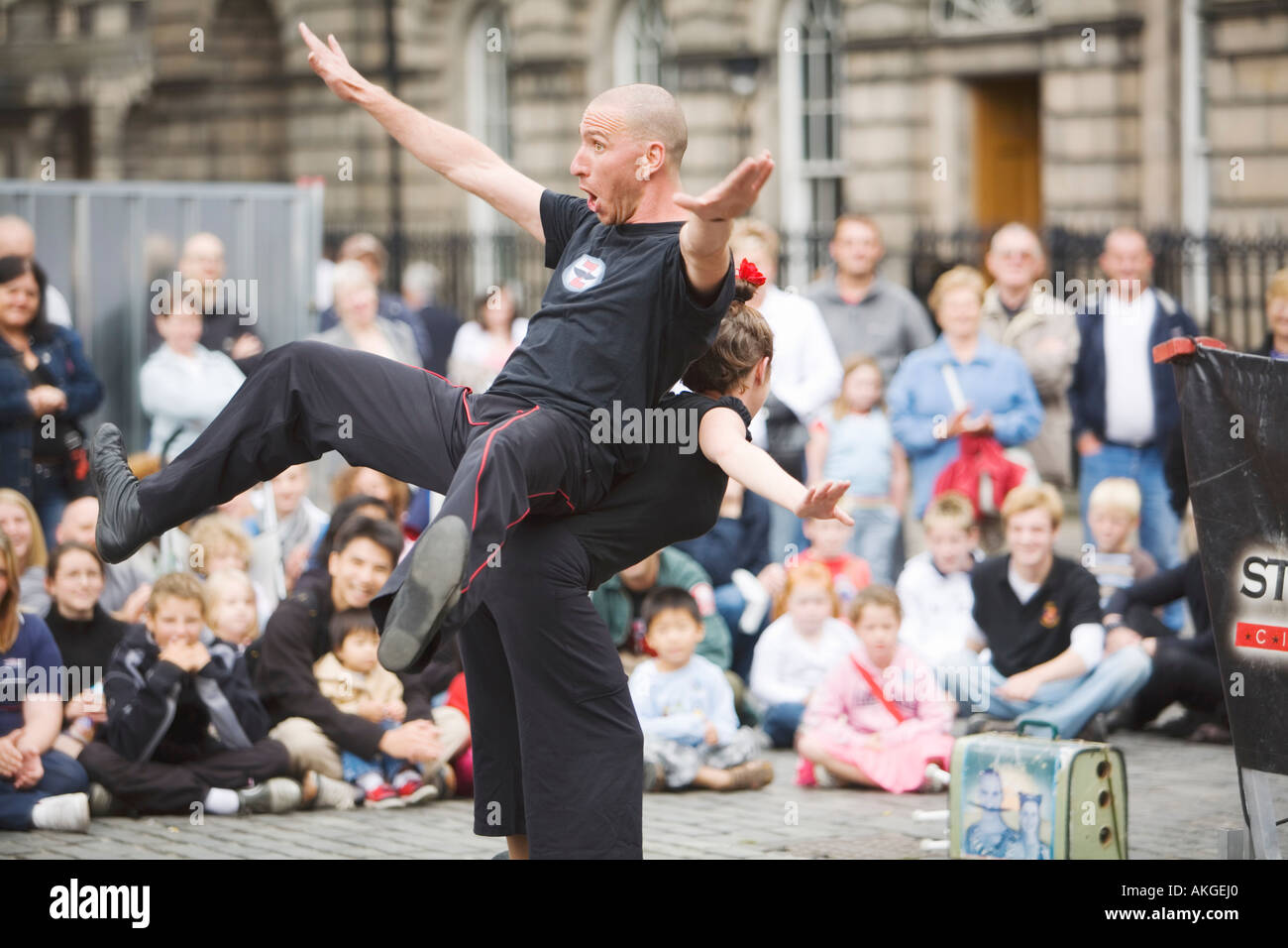 Acrobatics balancing hi-res stock photography and images - Alamy