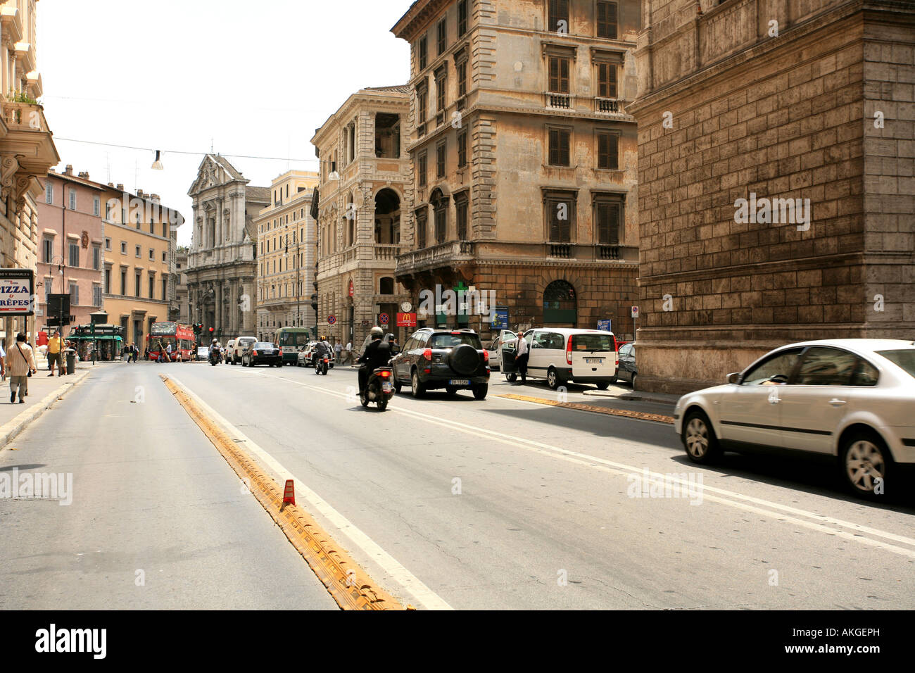 Corso Vittorio Emanuele II, Rome, Italy Stock Photo - Alamy