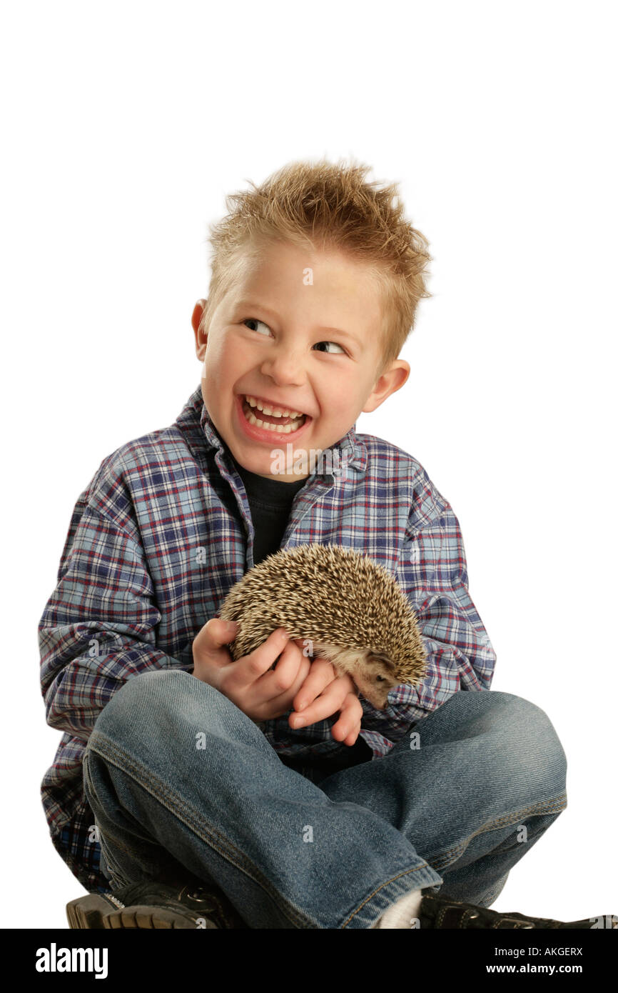 Hedgehog young boy hi-res stock photography and images - Alamy