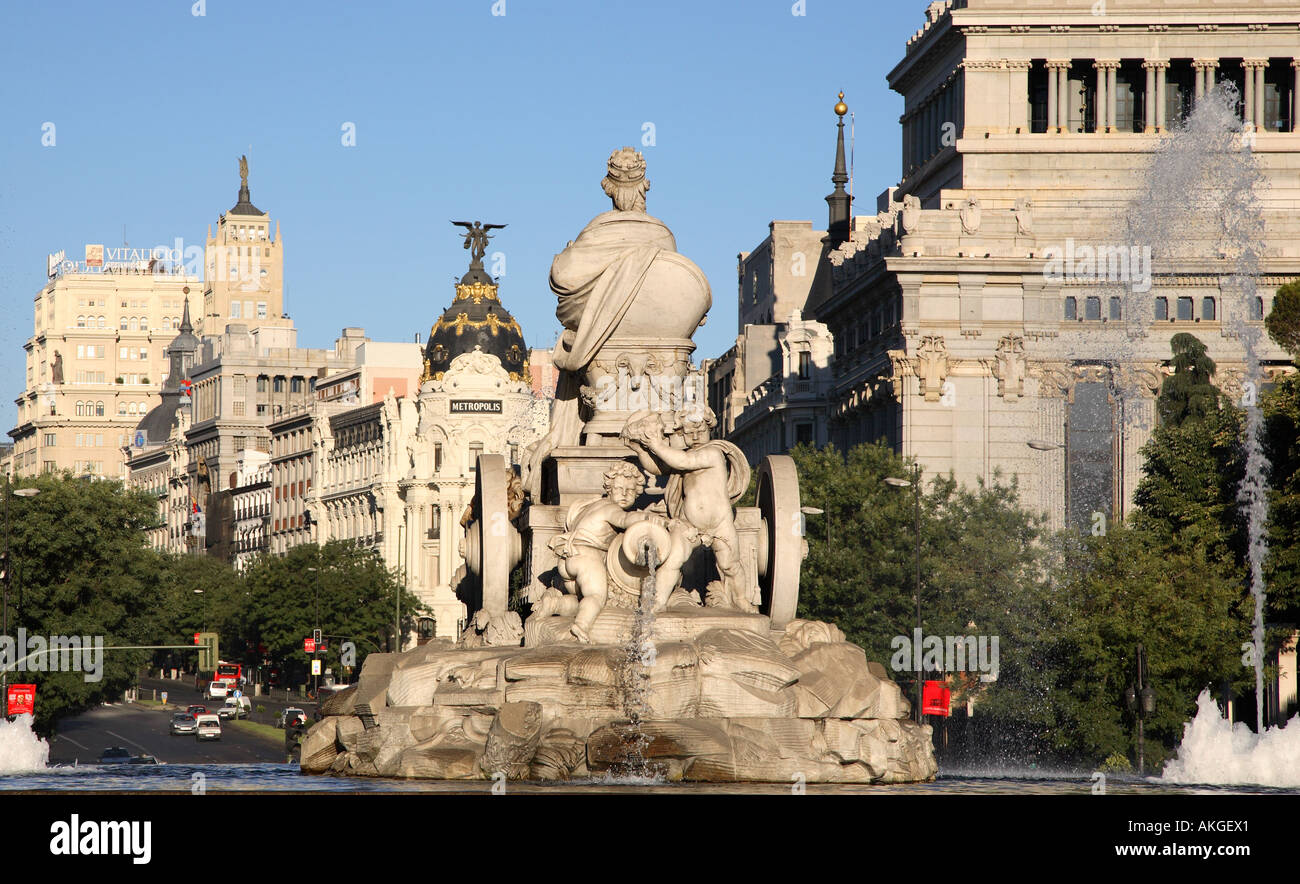 Plaza de Cibeles Square, Madrid, Spain Stock Photo - Alamy