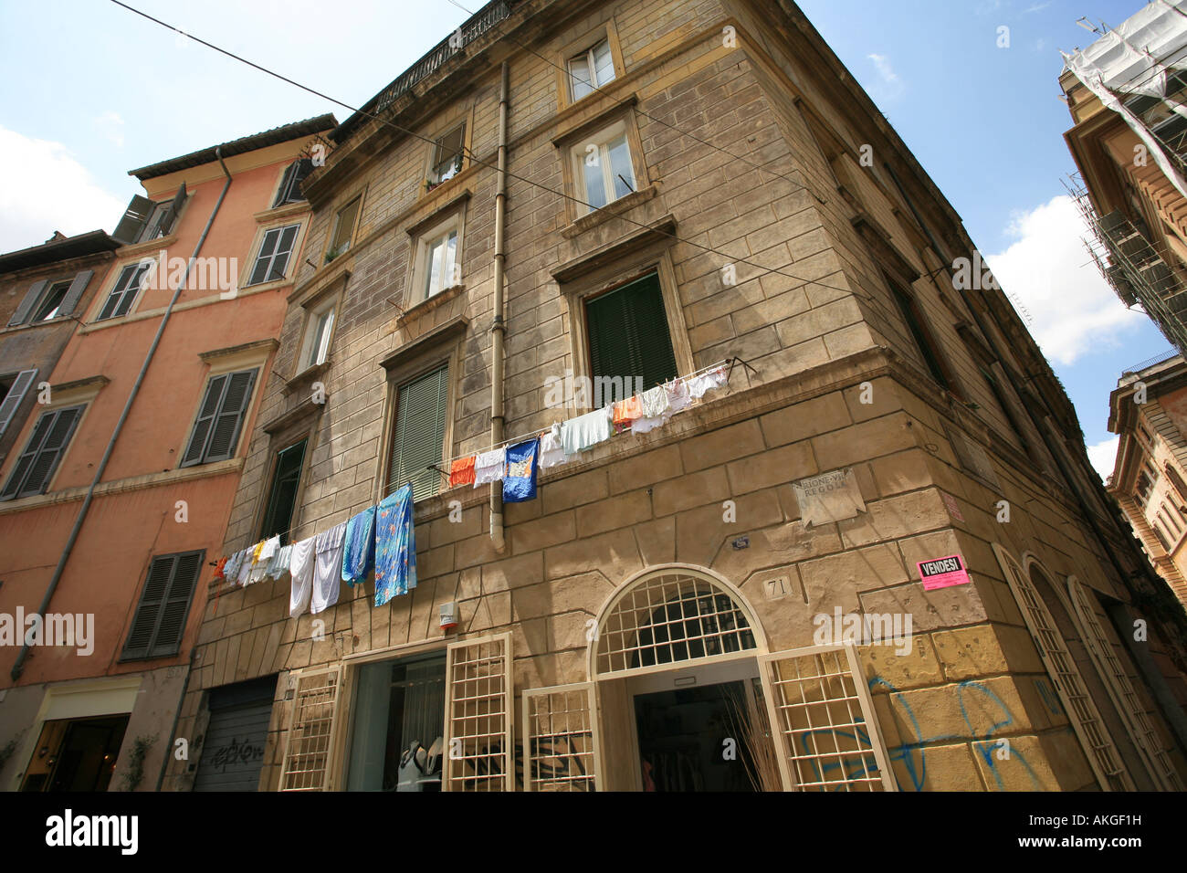 Historical center, Rione Regola district, Rome, Lazio, Italy Stock ...