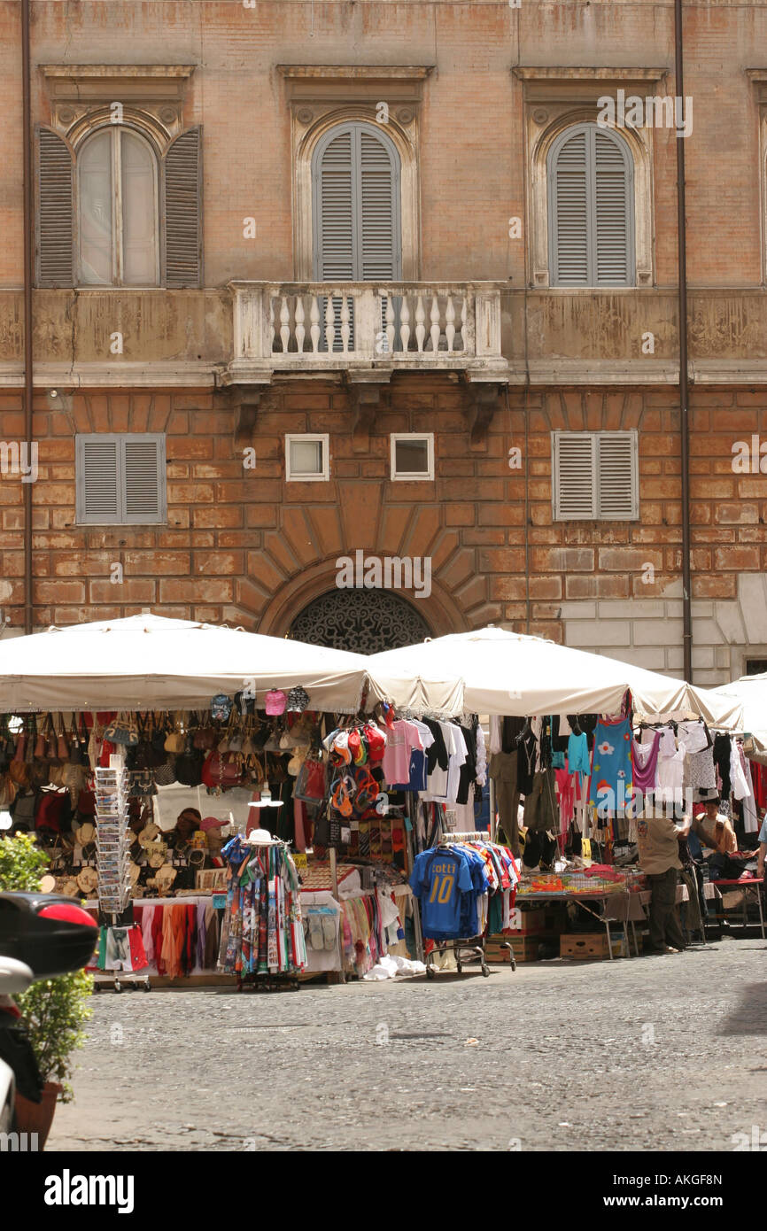Street market, historical center, Rome, Lazio, Italy Stock Photo - Alamy