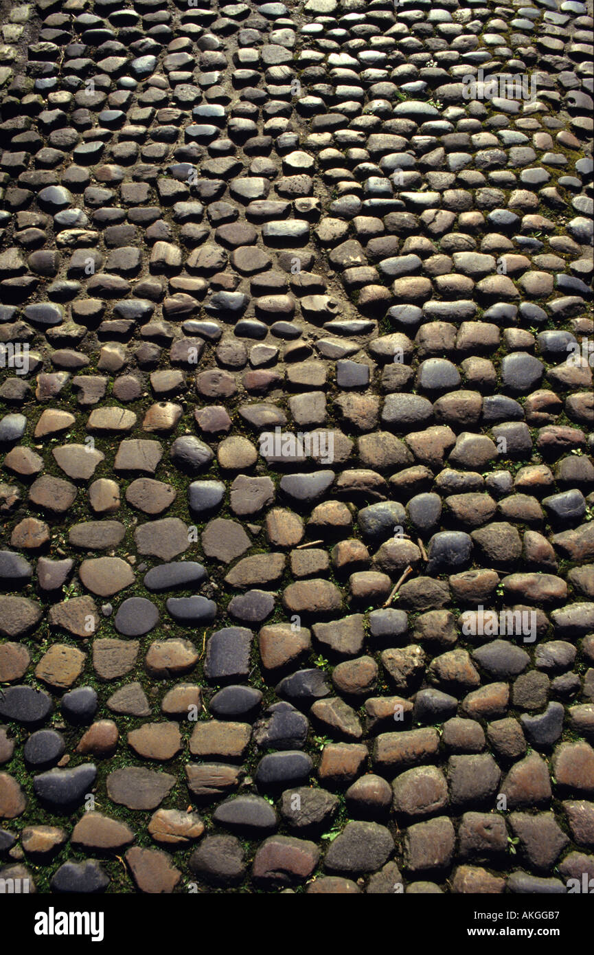 Ancient flint cobbled path, Oxford, England Stock Photo - Alamy