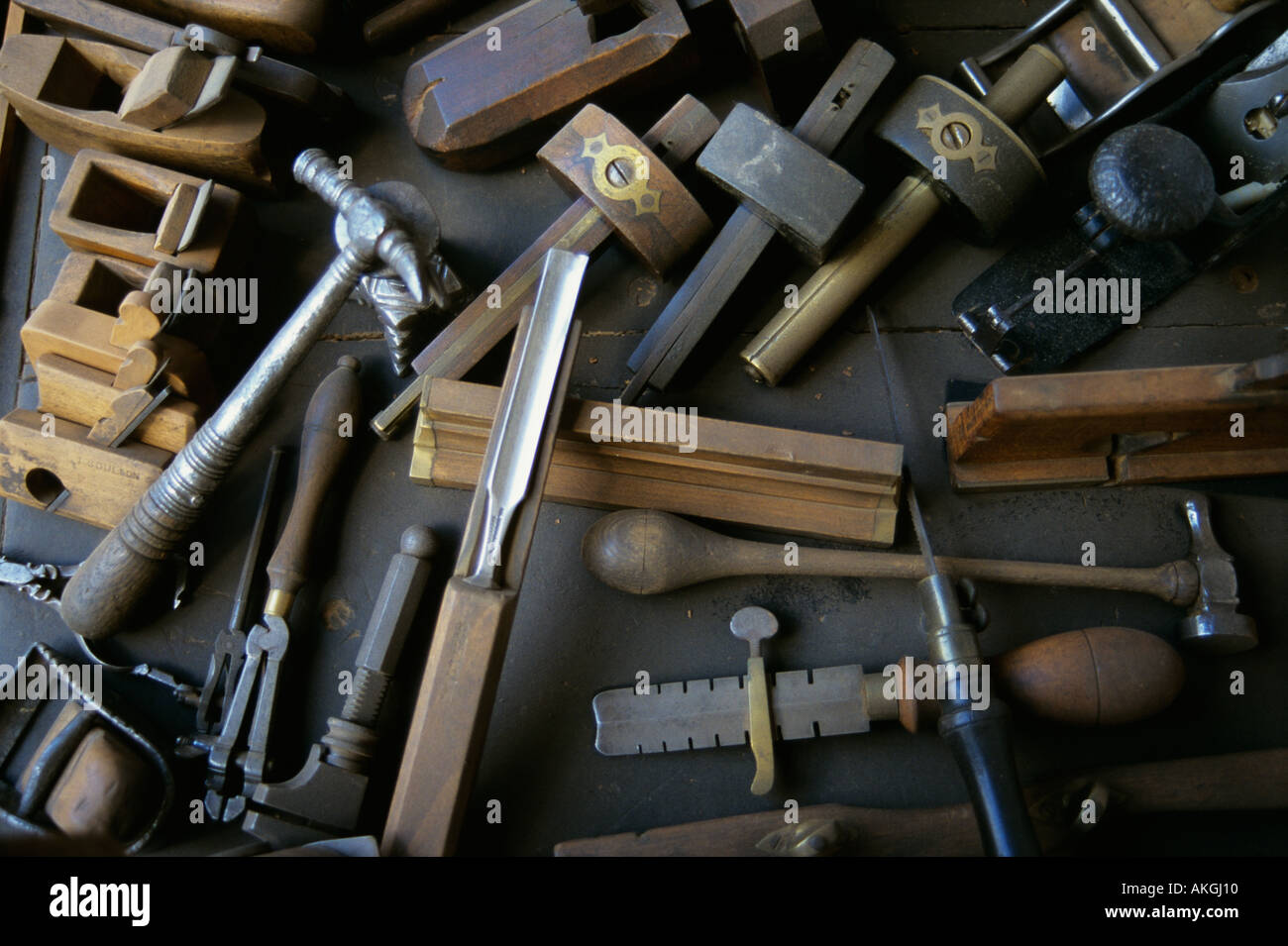 Old woodworking tools Stock Photo - Alamy