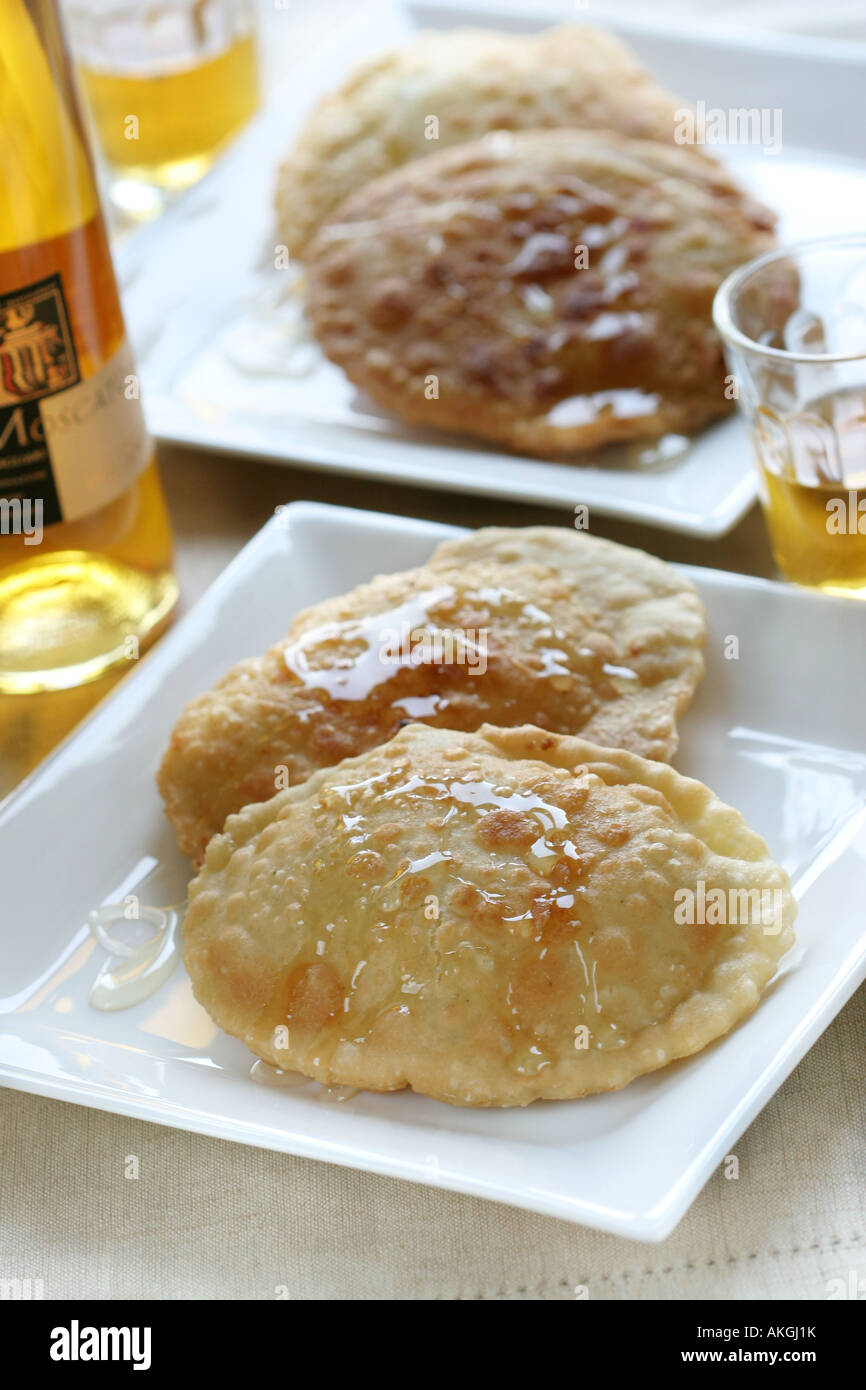 Sebadas dessert, Sardinia, Italy Stock Photo - Alamy