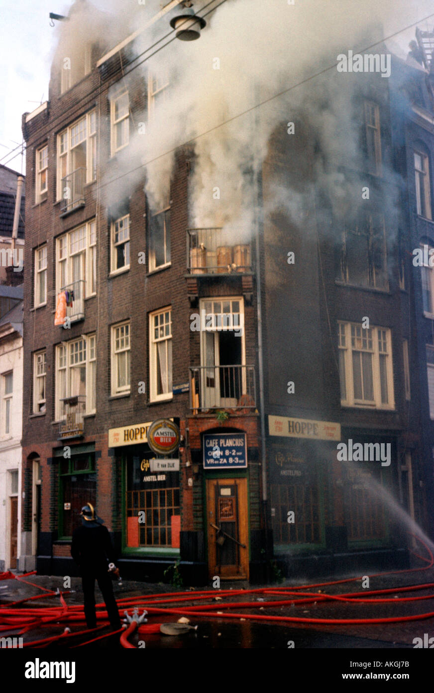 House fire in Amsterdam Stock Photo - Alamy
