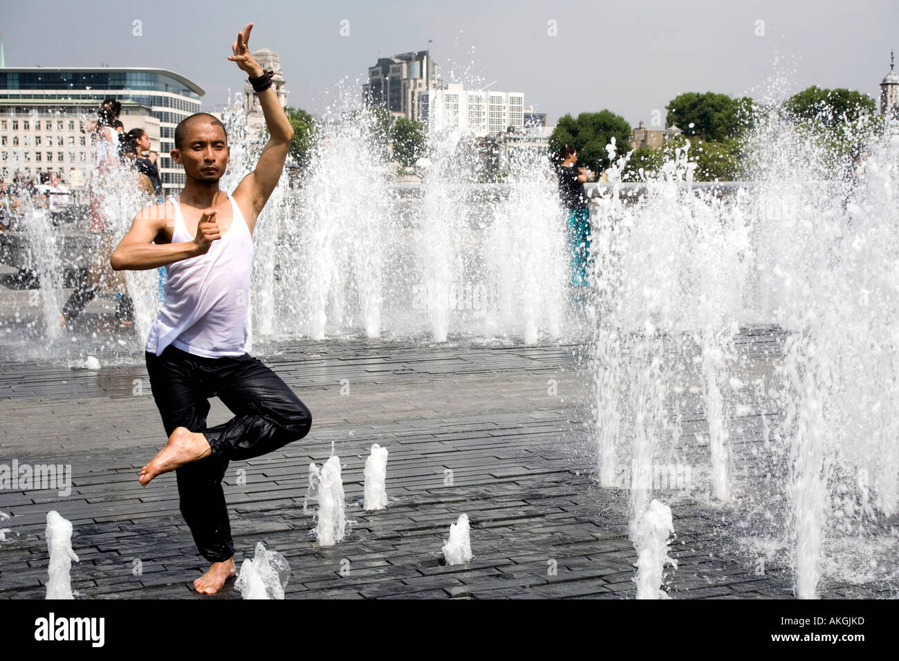 Dancing water fountain hi-res stock photography and images - Alamy