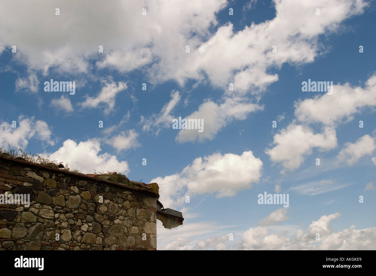 Roof and the tuscany sky Stock Photo - Alamy