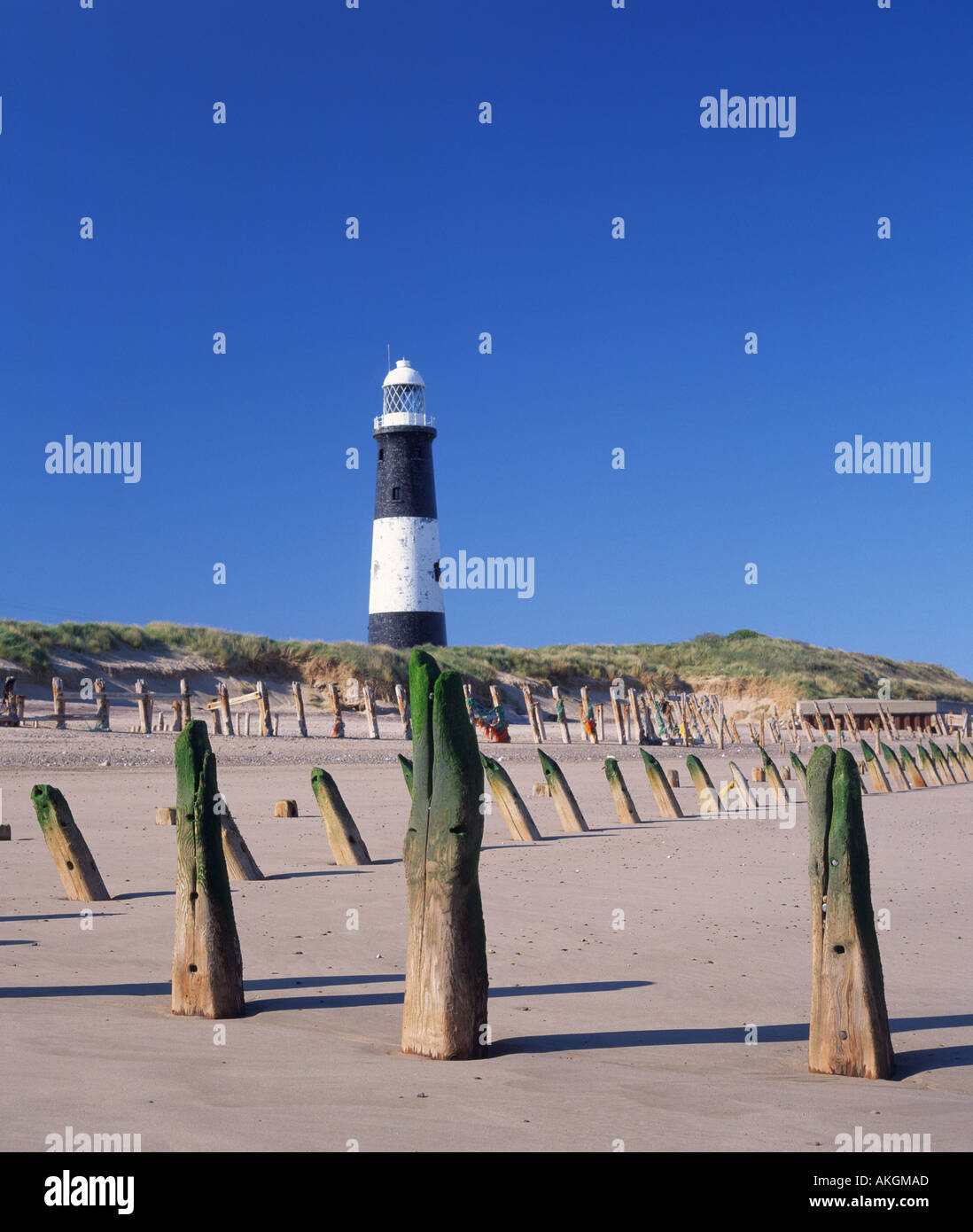 Spurn Point lighthouse East Yorkshire coast UK May 2004 Stock Photo - Alamy