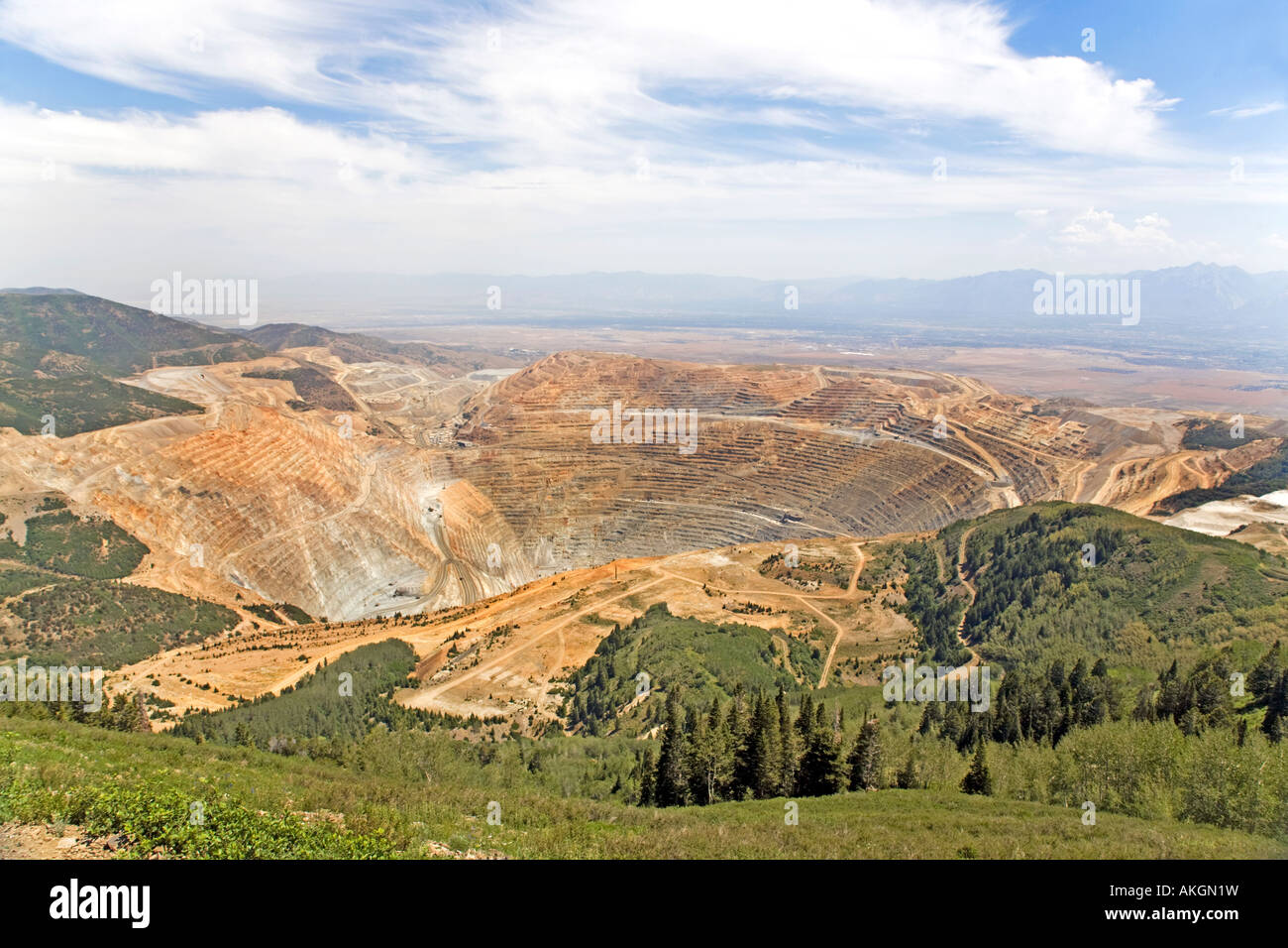 Kennecot copper mine from above Stock Photo - Alamy
