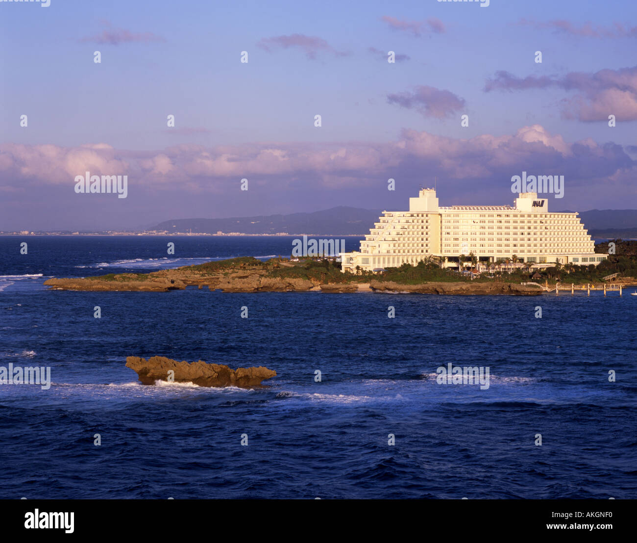 The luxurious ANA hotel at Manza Beach Okinawa Japan Stock Photo - Alamy