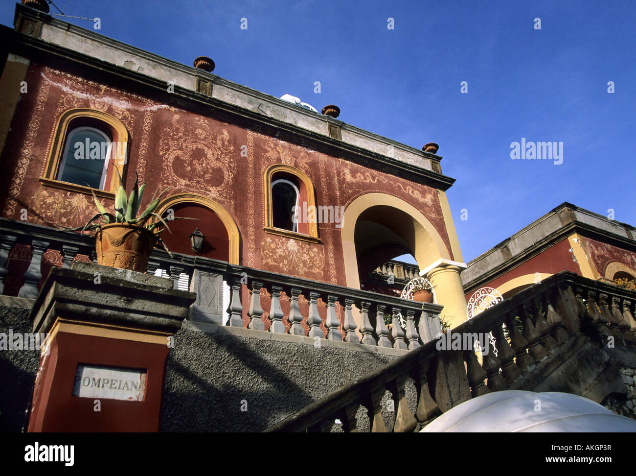 Villa La Pompeiana, Tragara, Capri island, Campania, Italy Stock Photo ...