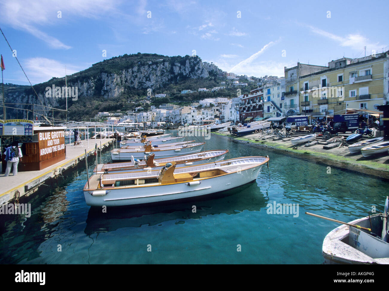 Marina Grande harbour, Capri, Capri island, Campania, Italy Stock Photo ...