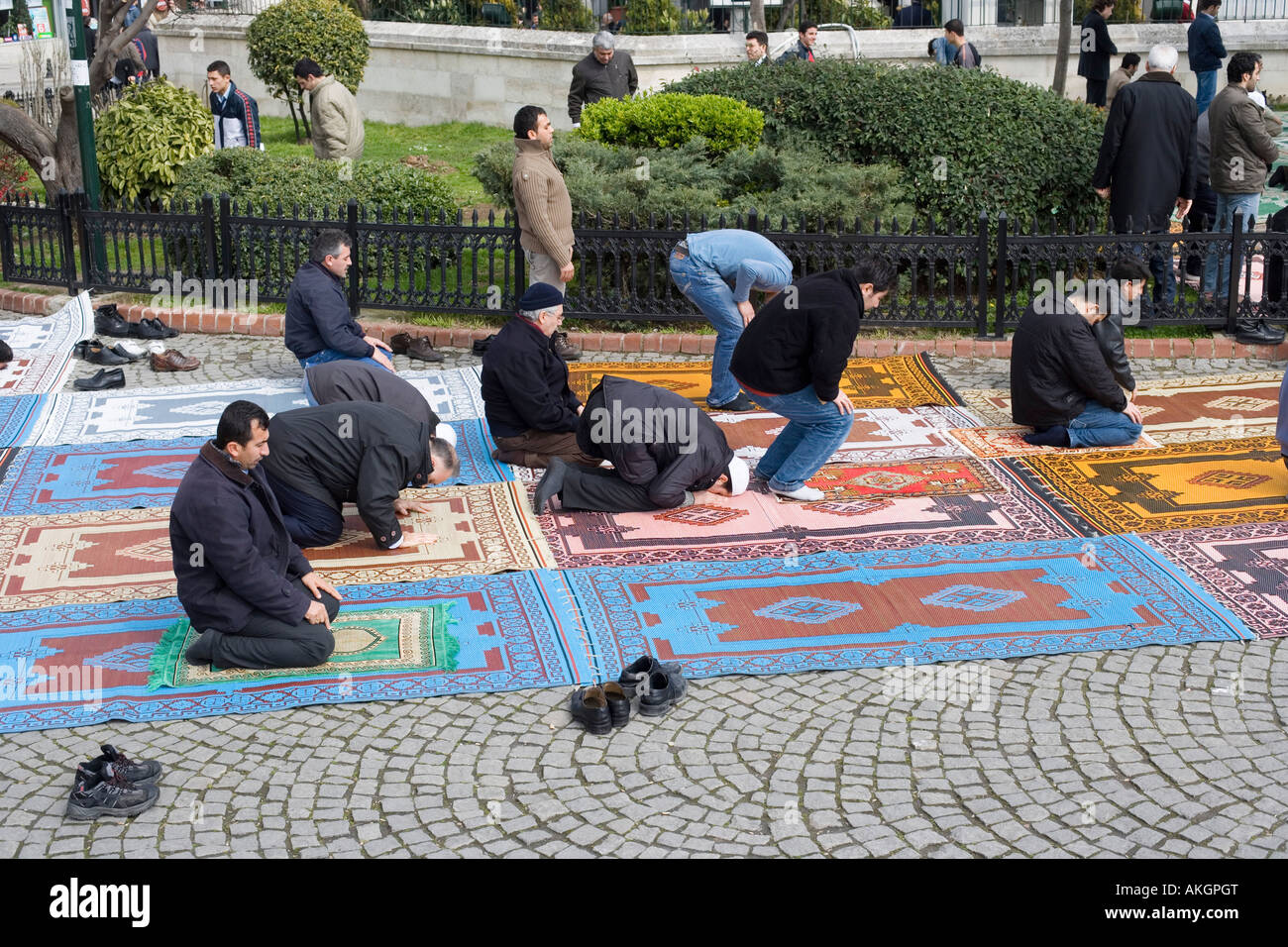 Turkey, Istanbul, friday prayer Stock Photo - Alamy